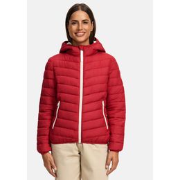 Winterjacke Marikoo "Pack mich ein", Damen, Gr. M, rot (deep rot), Obermaterial: 100% Polyester; Innenseite: 100% Polyester; Futter: 100% Polyester; Wattierung: 100% Polyester, Jacken Winterjacke, Mit Kapuze und Beutel zum Verstauen der Jacke