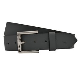 Lederg&uuml;rtel AnnaMatoni "AnnaMatoni Herren Lederg&uuml;rtel Zeitloses Design G&uuml;rtel 4cm breit", Herren, Gr. TW85 - 100cm Gesamtl&auml;nge, grau 730, 100% Leder, G&uuml;rtel Lederg&uuml;rtel