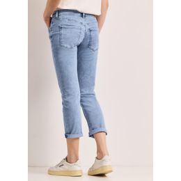 Comfort-fit-Jeans Street One, Herren, Gr. 24, L&auml;nge 26, light blau random wash, Jeans, 85% Baumwolle, 9% Polyester, 4% Elastomultiester, 2% Elasthan, unifarben, normal, Jeans, 5-Pocket-Style
