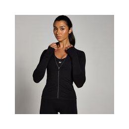 MP Damen TeMPo Ultra Nahtlose Jacke mit Rei&szlig;verschluss &ndash; Schwarz - XL