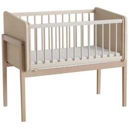 Paidi Beistellbett Little Cloud, Beige, Holzwerkstoff, 109.70x56.90x99.40 cm, Blauer Engel, Goldenes M, zur Sitzbank umbaubar, h&ouml;henverstellbar, Babym&ouml;bel, Babybetten, Beistellbetten