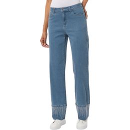 CR&Eacute;ATION L Damen 5-Pocket-Jeans blue-bleached Gr&ouml;&szlig;e 44