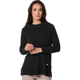 CREATION L PREMIUM Damen Stehkragenpullover schwarz Gr&ouml;&szlig;e 40