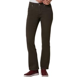 Ascari Damen Stretch-Jeans mit weitem Bein schoko Gr&ouml;&szlig;e 20