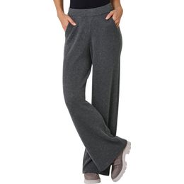 CREATION L PREMIUM Damen Strickhose mit Zierperlen anthrazit Gr&ouml;&szlig;e 18