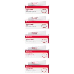ALIUD 5x Aciclovir Al Creme bei Lippenherpes 2 g