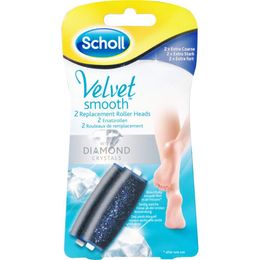 Scholl Velvet smooth Expr.Pedi Ersatzro.ex.stark 2 St