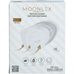 Moonlex FFP2 Maske CE2890 5lagig einzeln foliert 10 St