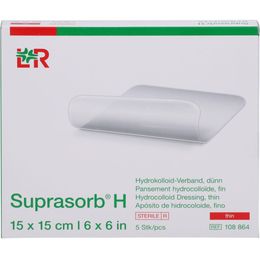 Lohmann & Rauscher Suprasorb H Hydrokoll.Verb.d&uuml;nn 15x15 cm 5 St