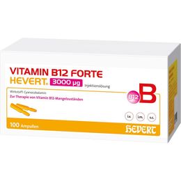 Vitamin B12 Forte Hevert 3000 &mu;g Inj.-Lsg.Amp. 100X2 ml