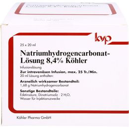 K&ouml;hler Pharma GmbH NATRIUMHYDROGENCARBONAT-L&ouml;sung 8,4% K&ouml;hler 25X20 ml