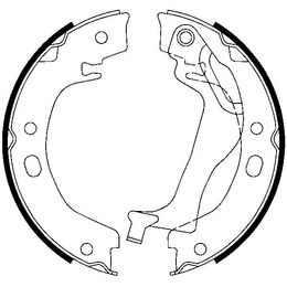 ATE Bremsbackensatz, Feststellbremse 03013704642 f&uuml;r TOYOTA
