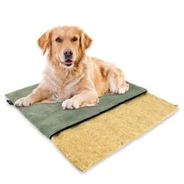Rohrschneider m&uuml;mmi Hundematte Hanf, abnehmbarer Cordbezug hellgr&uuml;n 1 m, 2 cm, 68 cm