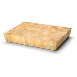 Schneidebrett CONTINENTA, braun (holzfarben), B:36cm H:7,5cm L:48cm, Massivholz, Schneidebretter, Hackbrett, Stirnholz 40x30x7,5cm