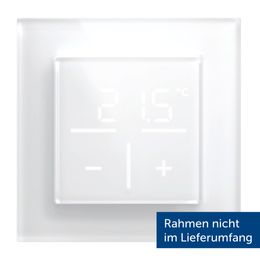 homematic IP Smart-Home-Zubeh&ouml;r "Glas-Wandthermostat", wei&szlig;, B:12,5cm H:5cm T:12,5cm, Smart-Home-Stationen