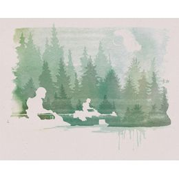 Vliestapete Komar "Digitaldruck Vlies - Star Wars Endor Speeders - Gr&ouml;&szlig;e 350 x 280 cm", bunt, B:350m L:280m, Vlies, Tapeten, Kinderzimmer