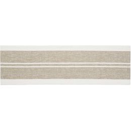 G&ouml;zze Tischl&auml;ufer G&Ouml;ZZE "Java" Gr. 1, grau (taupe, wei&szlig;), B:135cm L:40cm, Polyacryl, Polypropylen, Tischdecken