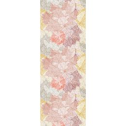 Vinyltapete queence "Ahornbl&auml;tter", gelb, B:0,9m L:2,5m, Vinyl, Tapeten, 90x250cm, selbstklebend, kinderleichte Anbringung,, Sticker