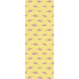 Vinyltapete queence "Adrian", gelb, B:0,9m L:2,5m, Vinyl, Tapeten, 90x250cm, selbstklebend, kinderleichte Anbringung,, Sticker