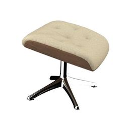 Fu&szlig;hocker FLEXLUX "Volden Beinst&uuml;tze, pflegeleicht, skandinavisches Design, hoher Komfort", beige (sandy beige), B:44cm H:39cm T:35cm, 100% Polyester, Hocker, Fu&szlig;hocker, f&uuml;r Beinauflage zur besseren Entspannung, robuster Alu Fu&szlig;, Holzrahmen