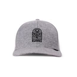 Snapback Cap Djinns "Djinns 6P TrueFit Leaf Sun", Gr. onesize, grau, 80% Baumwolle, 20% Polyester, Caps