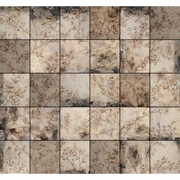 Vliestapete Komar "Digitaldruck Vlies - Emboss - Gr&ouml;&szlig;e 300 x 280 cm", braun (braun, schwarz, wei&szlig;), B:300m L:280m, Vlies, Tapeten, Wohnzimmer, Schlafzimmer