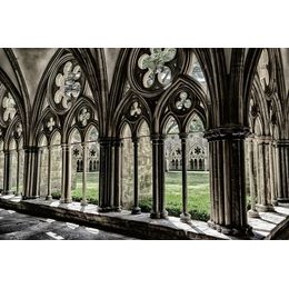 Fototapete papermoon "Mittelalterliche Kathedrale", bunt, B:2,5m L:1,86m, Vlies, Tapeten