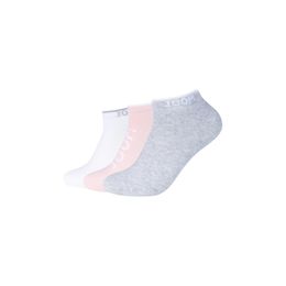 JOOP! Sneakersocken JOOP "Sneakersocken premium casual 3er Pack", Herren, Gr. 39-42, fog melange, 70% Baumwolle, 28% Polyester, 2% Elasthan, gemustert, Socken Sneakersocken, 3er Pack gek&auml;mmte, superglatte Baumwolle f&uuml;r angenehmes Tragegef&uuml;hl