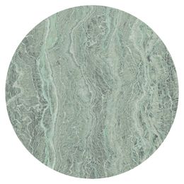 Vliestapete Komar "Vlies selbstklebend - Green Marble - Gr&ouml;&szlig;e 125 x 125 cm", gr&uuml;n (gr&uuml;n, rosa), B:125m L:125m, Vlies, Tapeten, Wohnzimmer, Schlafzimmer