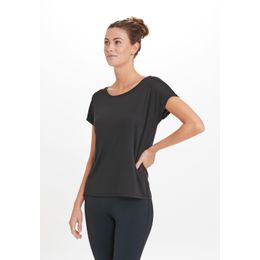 T-Shirt Endurance "Carrolli", Damen, Gr. 34, schwarz, 45% Polyester, 45% Polyester, 10% Elasthan, unifarben, normal, Rundhals, Shirts T-Shirt, mit Quick Dry Funktion