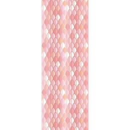 Vinyltapete queence "Alva", rosa, B:0,9m L:2,5m, Vinyl, Tapeten, 90x250cm, selbstklebend, kinderleichte Anbringung,, Sticker