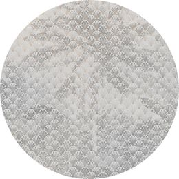 Vliestapete Komar "Vlies selbstklebend - Palma - Gr&ouml;&szlig;e 125 x 125 cm", schwarz (schwarz, wei&szlig;), B:125m L:125m, Vlies, Tapeten, Wohnzimmer, Schlafzimmer
