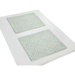 Platzset WIRTH "Telfort" Gr. 1, gr&uuml;n, B:40cm L:35cm, Obermaterial: 85% Polyester, 15% Baumwolle, Platzsets