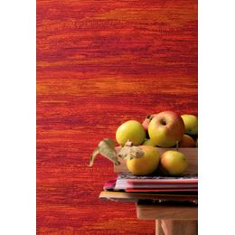 Vliestapete marburg, rot (rot, orange), B:0,7m L:10,05m, Vlies, Tapeten, moderne Tapete f&uuml;r Wohnzimmer Schlafzimmer K&uuml;che