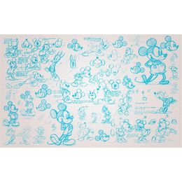Vliestapete Komar "Digitaldruck Vlies - Mickey Sketches - Gr&ouml;&szlig;e 400 x 250 cm", bunt, B:400m L:250m, Vlies, Tapeten, Kinderzimmer