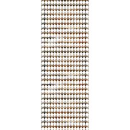 Vinyltapete queence "Abstrakt - Rauten", wei&szlig;, B:0,9m L:2,5m, Vinyl, Tapeten, 90x250cm, selbstklebend, kinderleichte Anbringung,, Sticker