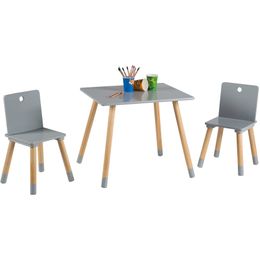 Kindersitzgruppe Roba, grau, Sitzm&ouml;bel-Sets, Kinder, MDF