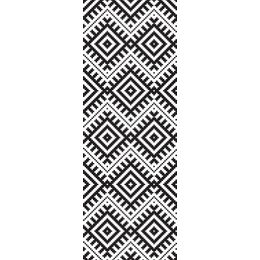 Vinyltapete queence "Rades", schwarz, B:0,9m L:2,5m, Vinyl, Tapeten, 90x250cm, selbstklebend, kinderleichte Anbringung,, Sticker
