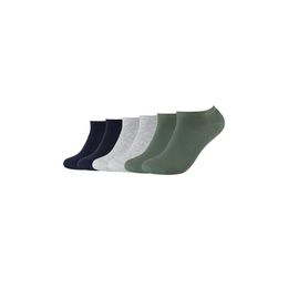 Sneakersocken s.Oliver "Sneakersocken 6er Pack", Herren, Gr. 35/38, gr&uuml;n (sea spray), 80% Baumwolle 17% Polyamid 3% Elasthan, uni, Socken Sneakersocken