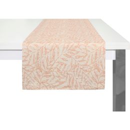 Tischl&auml;ufer WIRTH "Gospic" Gr. 1, orange (terra), B:150cm L:40cm, Baumwolle, Polyester, Tischdecken