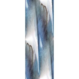 Vinyltapete queence "Emmou", blau, B:0,9m L:2,5m, Vinyl, Tapeten, 90x250cm, selbstklebend, kinderleichte Anbringung,, Sticker