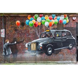 Fototapete papermoon "Street Art in Glasgow", bunt, B:2,5m L:1,86m, Vlies, Tapeten