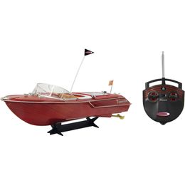 RC-Boot Jamara "Venezia, 2 Kanal 40MHz", rot, Fernlenkfahrzeuge, KinderB:14,2cm H:11cm T:46cm, mit LED beleuchteter Fernsteuerung, B:14,2cm H:11cm T:46cm