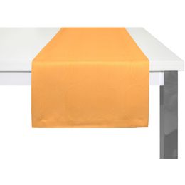 Tischl&auml;ufer WIRTH "Neufahrn" Gr. 1, rot (apricot), B:40cm L:150cm, Kunstfaser, Tischdecken