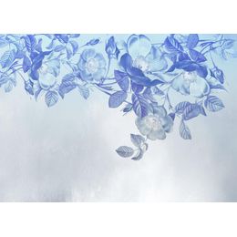 Vliestapete Komar "Digitaldruck Vlies - Blue Aura - Gr&ouml;&szlig;e 350 x 250 cm", bunt, B:350m L:250m, Vlies, Tapeten, Wohnzimmer, Schlafzimmer