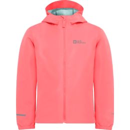 Outdoorjacke Jack Wolfskin "MOONRISE 3IN1 JKT W", Kinder, Gr. 176, orange (sunset coral), Obermaterial: 100% Polyester, Jacken Outdoorjacke, atmungsaktiv, winddicht, aus Polyester