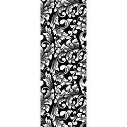 Vinyltapete queence "Adele", schwarz, B:0,9m L:2,5m, Vinyl, Tapeten, 90x250cm, selbstklebend, kinderleichte Anbringung,, Sticker