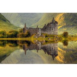 Fototapete papermoon "Photo-Art WOJCIECH KRUCZYNSKI, KILCHURN", bunt, B:2,5m L:1,86m, Vlies, Tapeten
