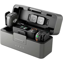DJI Mikrofon "Mic 3 (2 Sender + 1 Empf&auml;nger + Ladeschale)", schwarz, B:2,83cm H:1,63cm L:2,88cm, Mikrofone