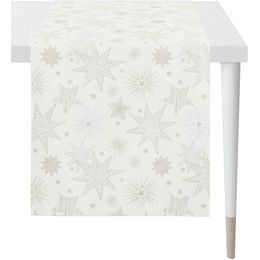 Tischl&auml;ufer Apelt "3755", beige, B:140cm L:44cm, Polyacryl, Polyester, Tischdecken